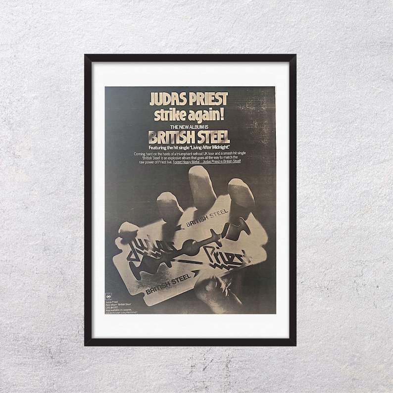 JUDAS PRIEST British Steel 1980 Melody Maker - Original, Authentic ...