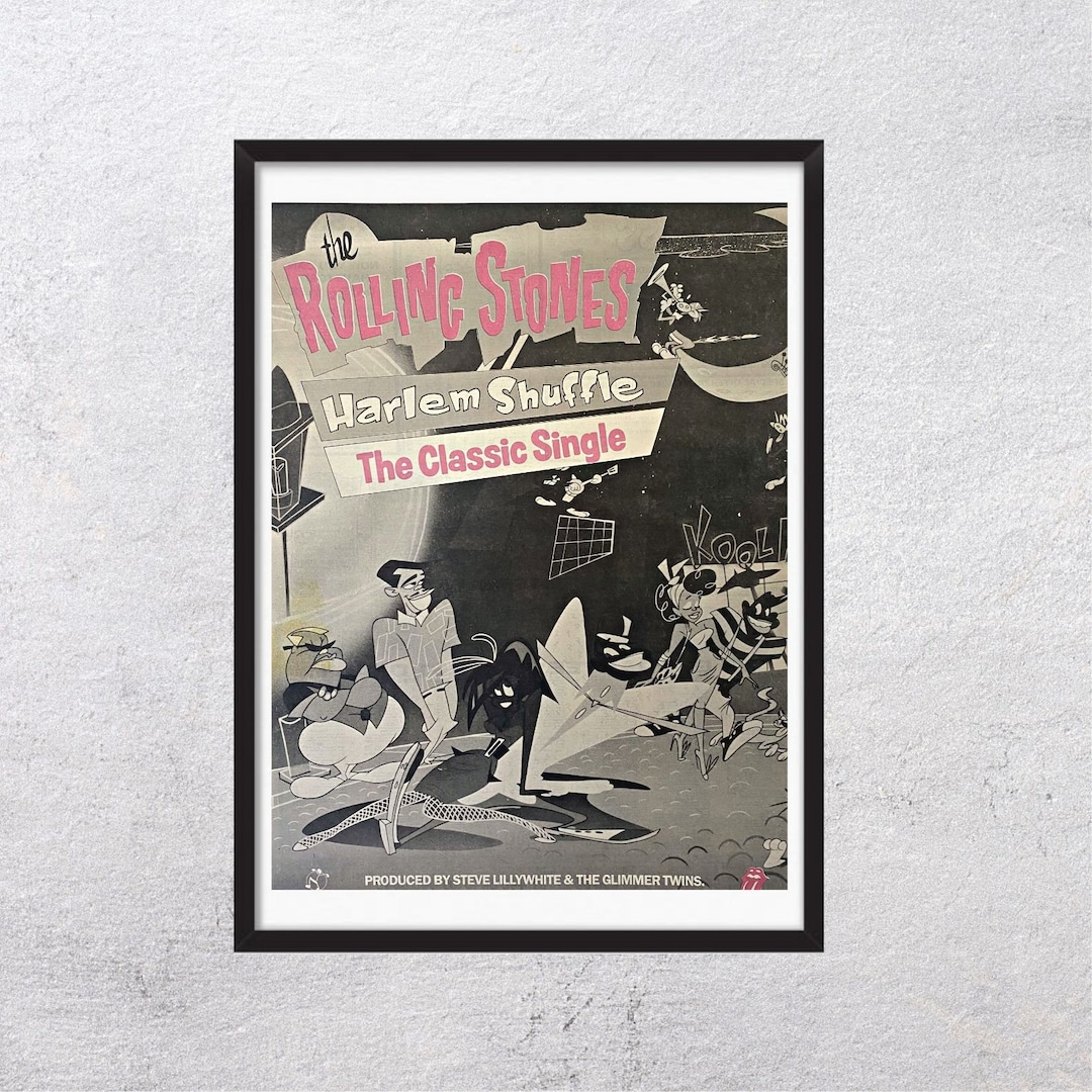 THE ROLLING STONES 1986 - Harlem Shuffle - Original, Authentic, Promo ...