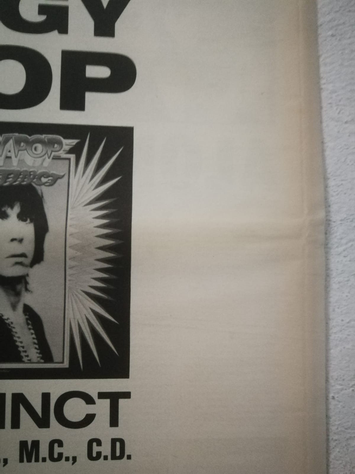 IGGY POP 1988 Instinct Adv Album Release Authentic - Etsy