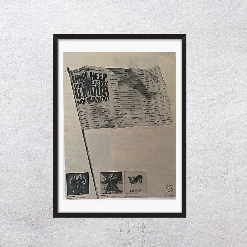 URIAH HEEP 1980 - 10th Anniversary UK Tour With - Original, Authentic ...