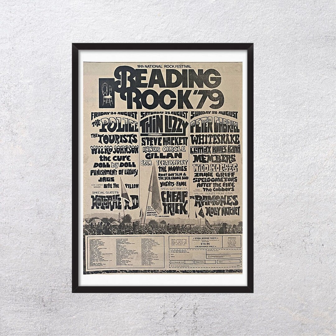 READING ROCK 1979 - Featuring the Police, Peter Gabriel, the Ramones ...