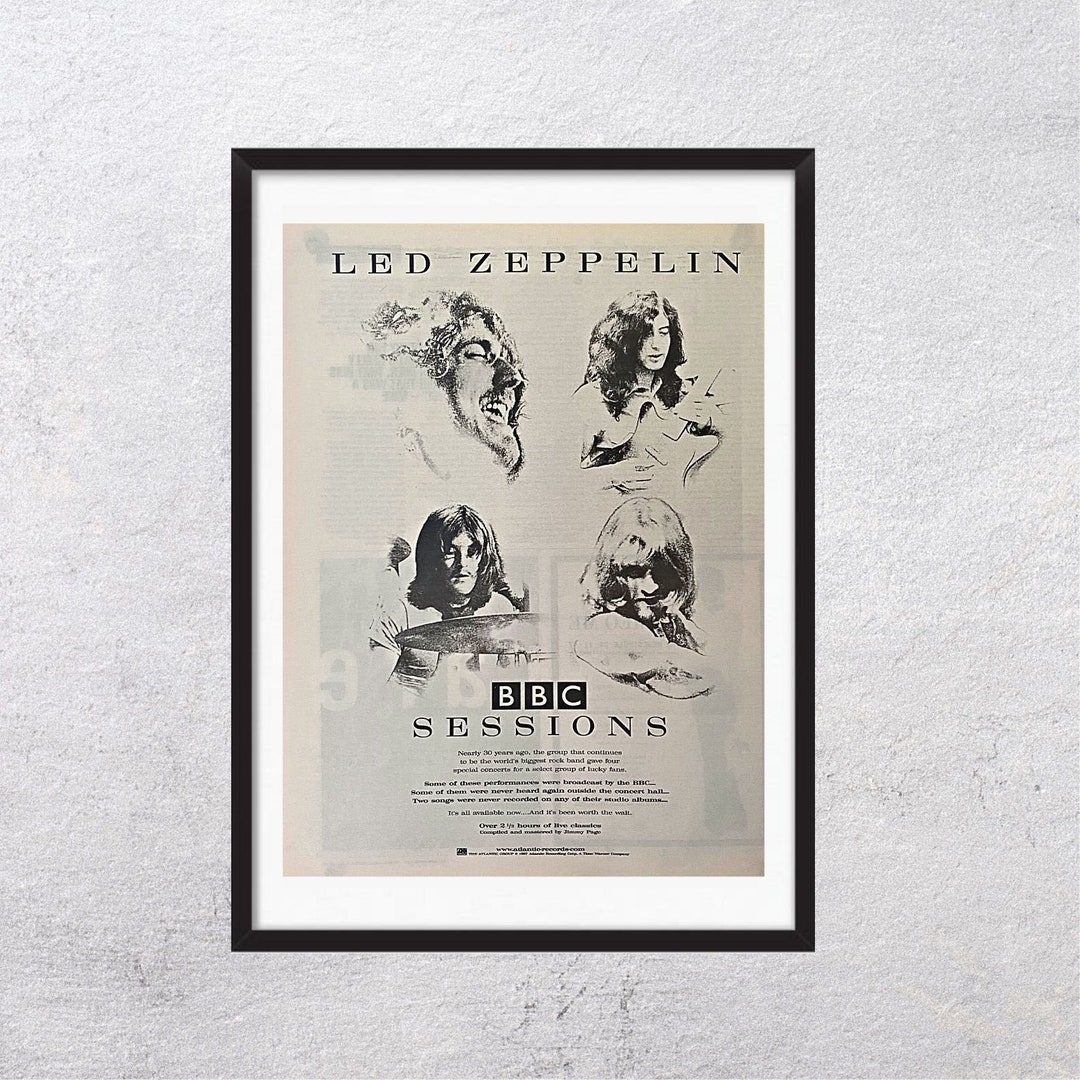 LED ZEPPELIN BBC Session Nearly 30 Years Later - Adv Page - Original ...