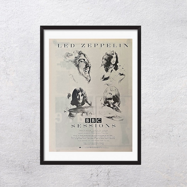 Led Zeppelin Poster - Etsy UK