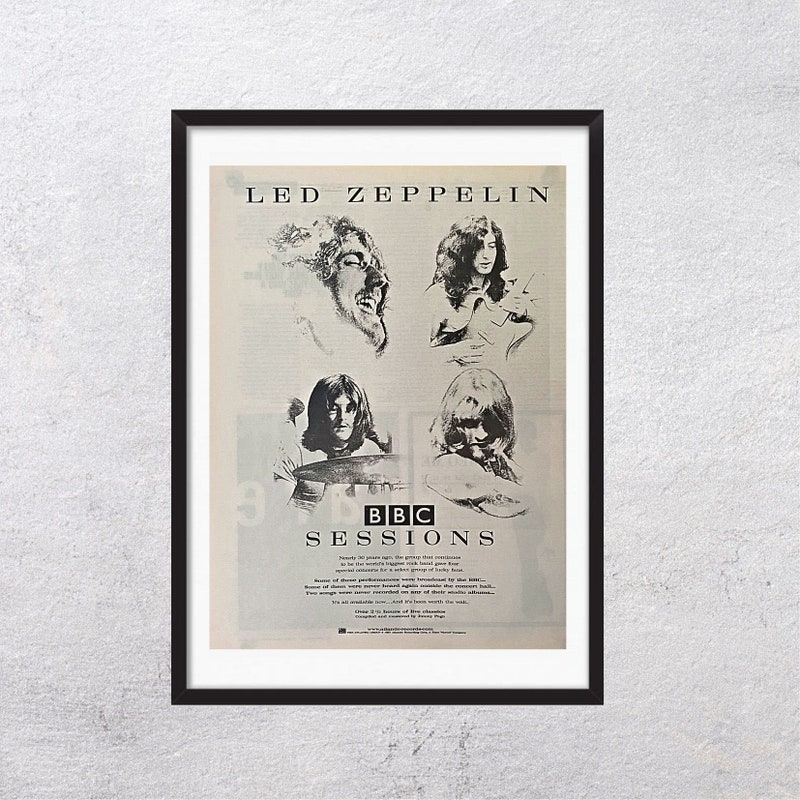 Led Zeppelin Poster - Etsy UK