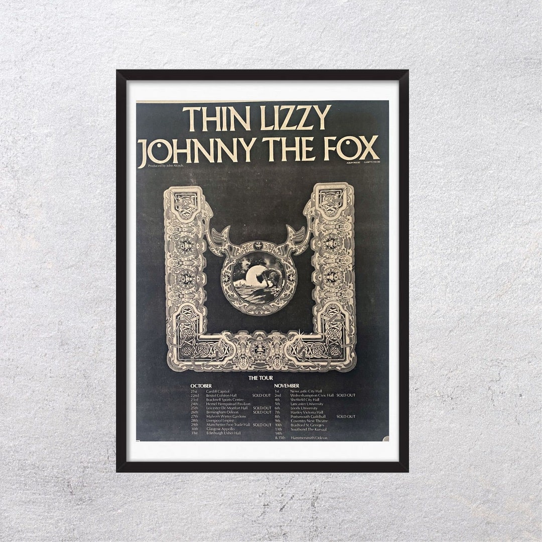 THIN LIZZY 1976 - Johnny the Fox - Original, Authentic, Promo Magazine ...
