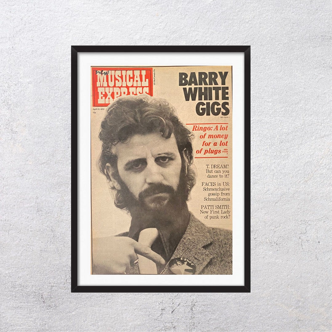 RINGO STARR 1975 - Original, Authentic, Promo Poster, Page Vintage, 70s ...