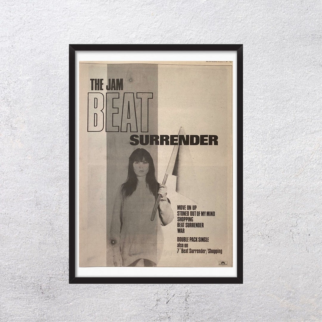 THE JAM 1982 - Beat Surrender - Original, Authentic, Promo Poster, Page ...