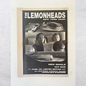 THE LEMONHEADS Into Your Arms 1993 - Adv Page - Original, Poster ...