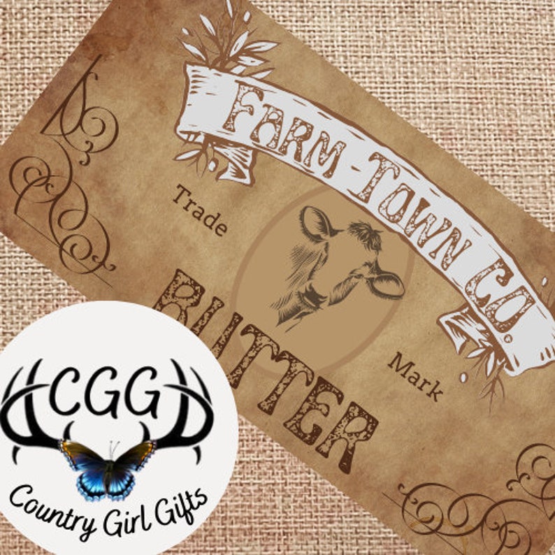 Vintage Printable Baking Labels, Digital Download, Primitive Kitchen ...