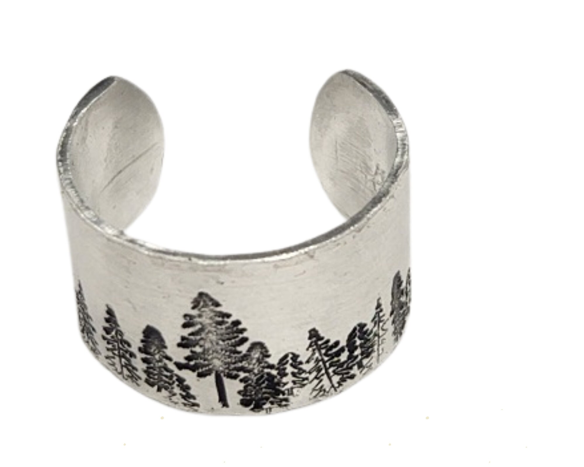 Tree Ring, Forest Ring, Rings for Men Silver, Adjustable Ring, Birthday ...