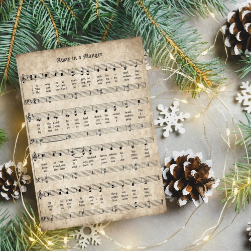 Vintage Printable Music Sheets Digital Download Primitive - Etsy