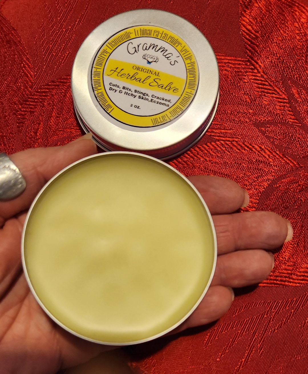Herbal Salve Soothes the Skin. Calendula,plantain,yarrow,comfrey,lemon ...