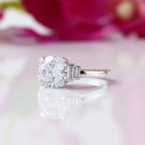 Five Stone Titanic Ring, Titanic Engagement Ring, 2 Ct Round Moissanite ...