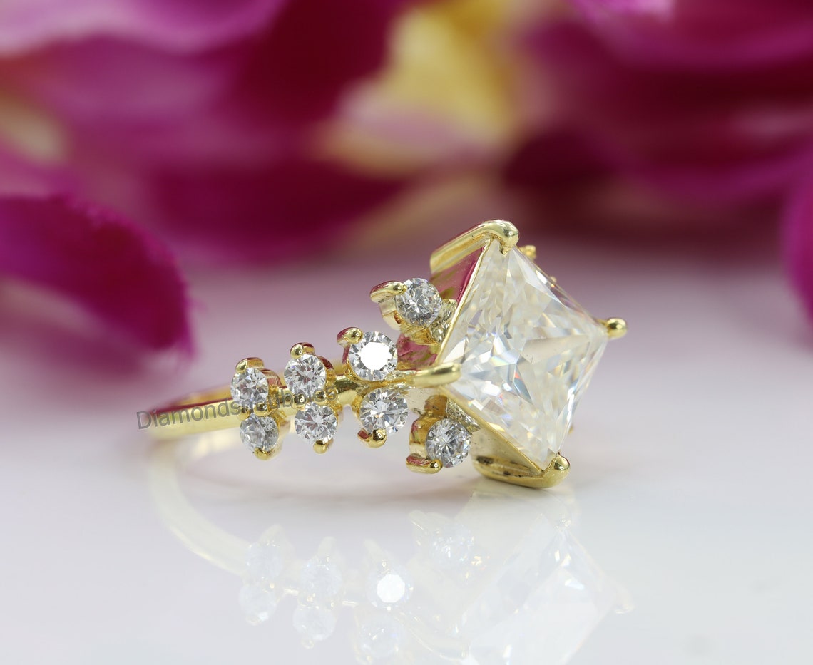 Diamonds Cluster Ring Cluster Diamond Ring 2.5 Carat - Etsy