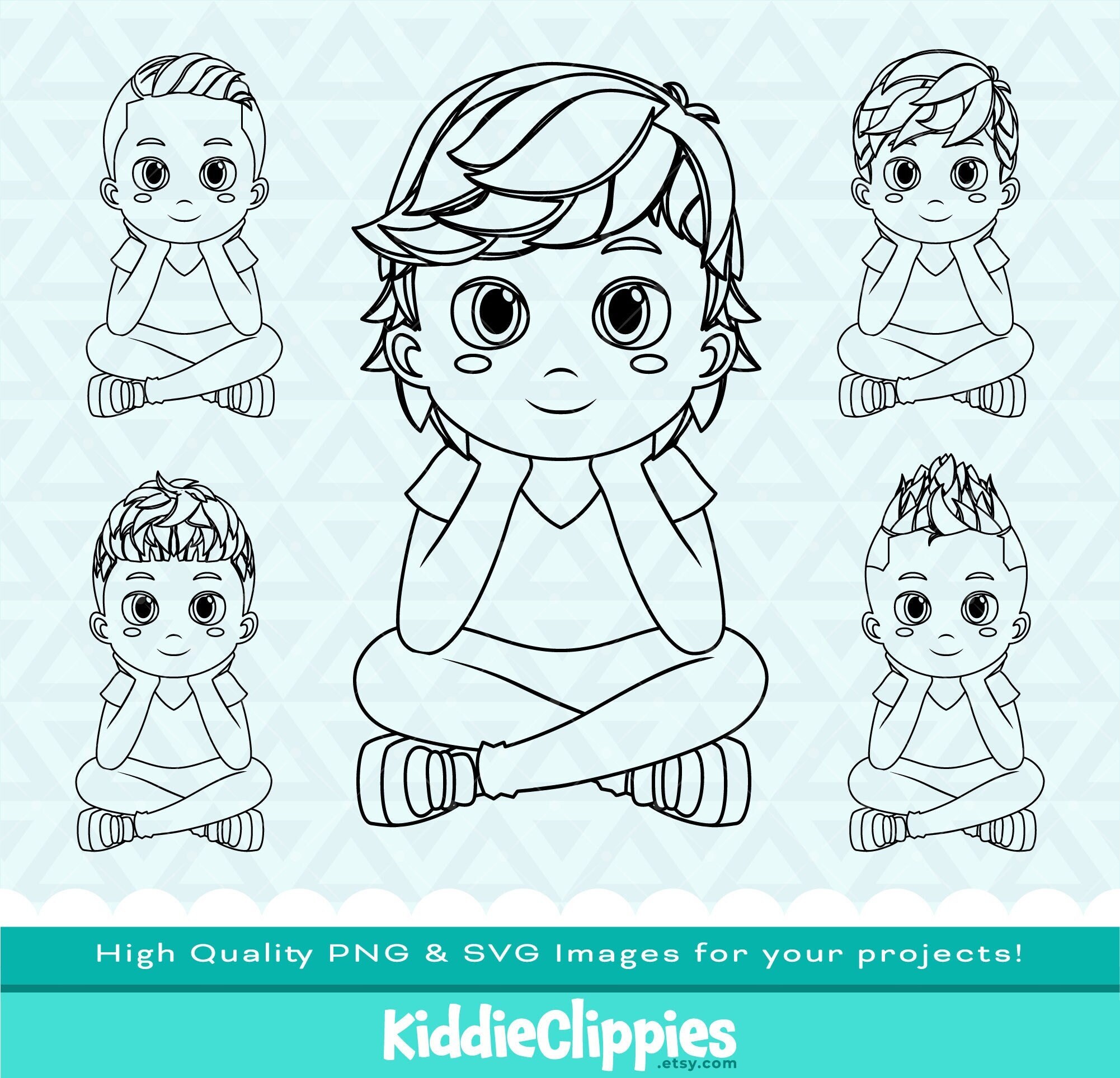 Boy Hiding Clipart