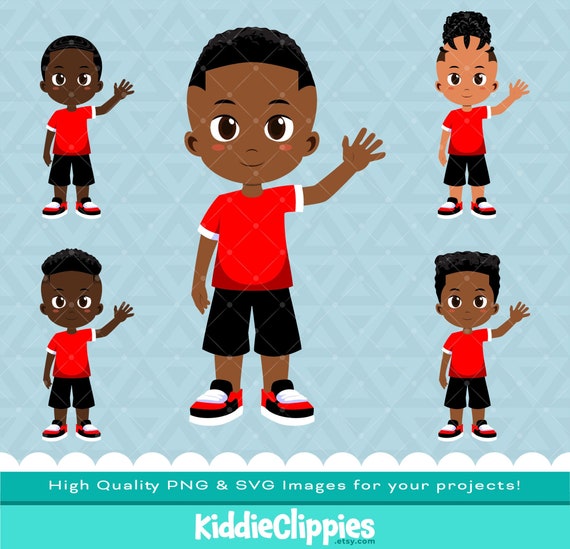 Child Waving Hello Clipart