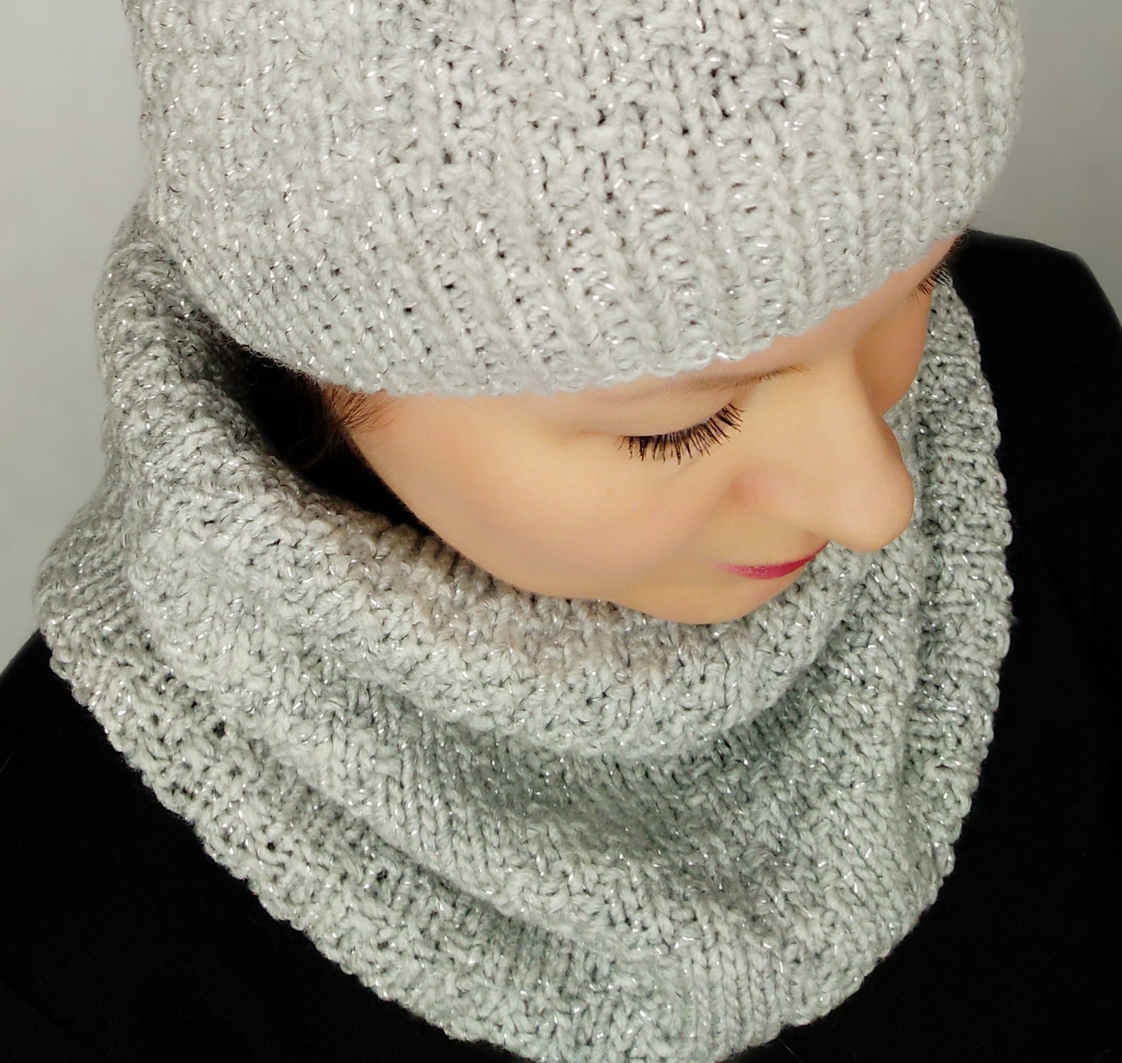 Snood knitting pattern knit snood for women easy knit | Etsy