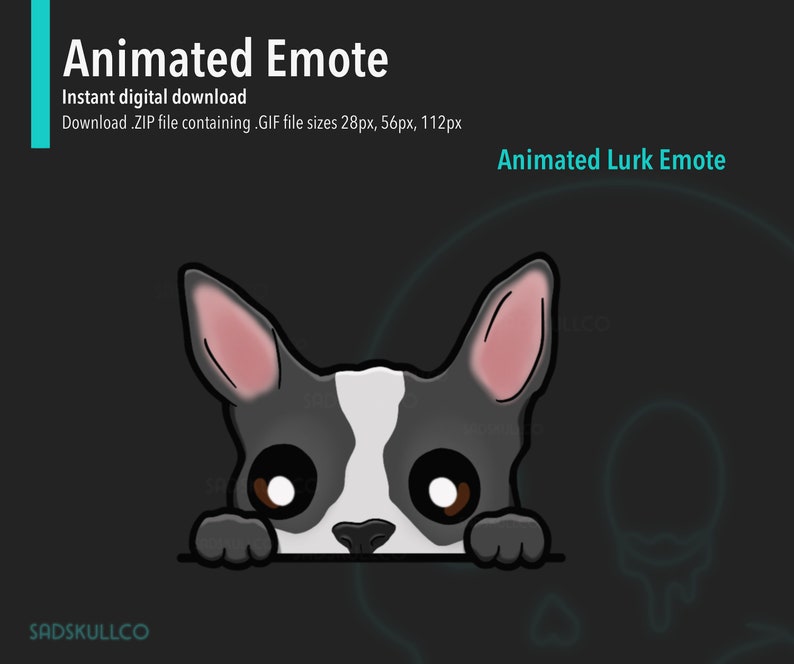Animated Dog Lurk Emote / Twitch Animated Emotes / Cute Dog Emote - Etsy