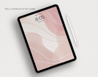 Warm Neutral Minimalistic Abstract Phone Wallpaper - Etsy