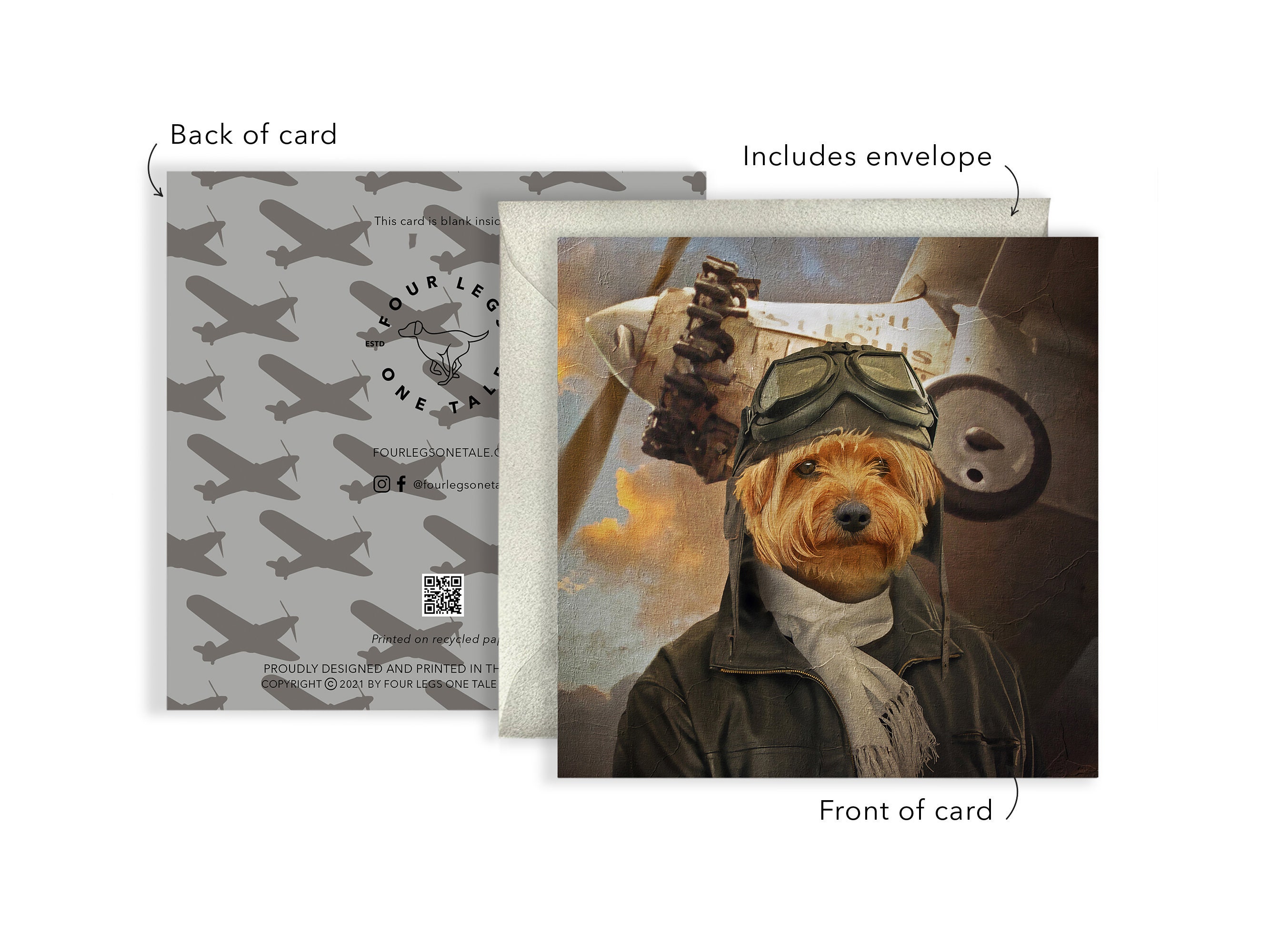 Greeting Card With Dogs Funny Dog Cards Cards for Dog Lovers - Etsy