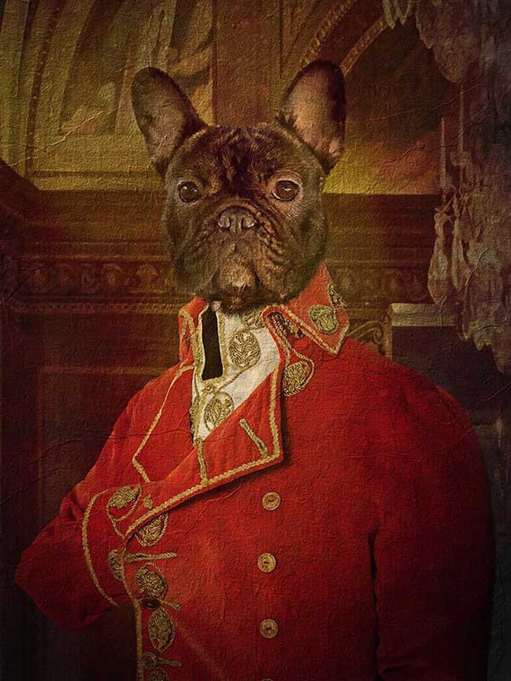 Napoleon Bonaparte Pet Dog Portrait Custom Canvas | Etsy