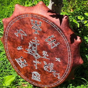 Sámi Shaman Drum Design, Amazing Resonance and Vibration, Traditional ...