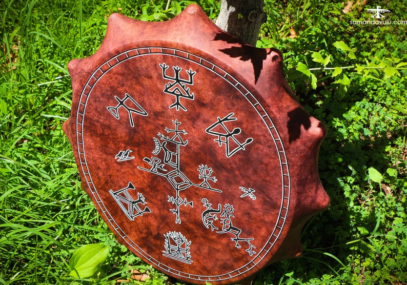 Sámi Shaman Drum Design, Amazing Resonance and Vibration, Traditional ...