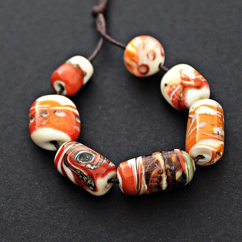 Lampwork Shell Beads - Etsy