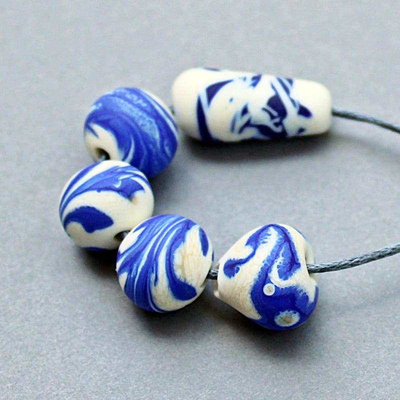 Delft Blue Beads - Etsy