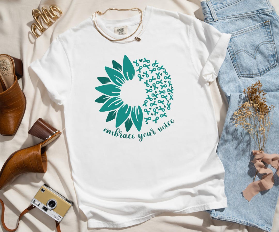Comfort Colors Sexual Assault Awareness T-shirt Embrace Your Voice ...