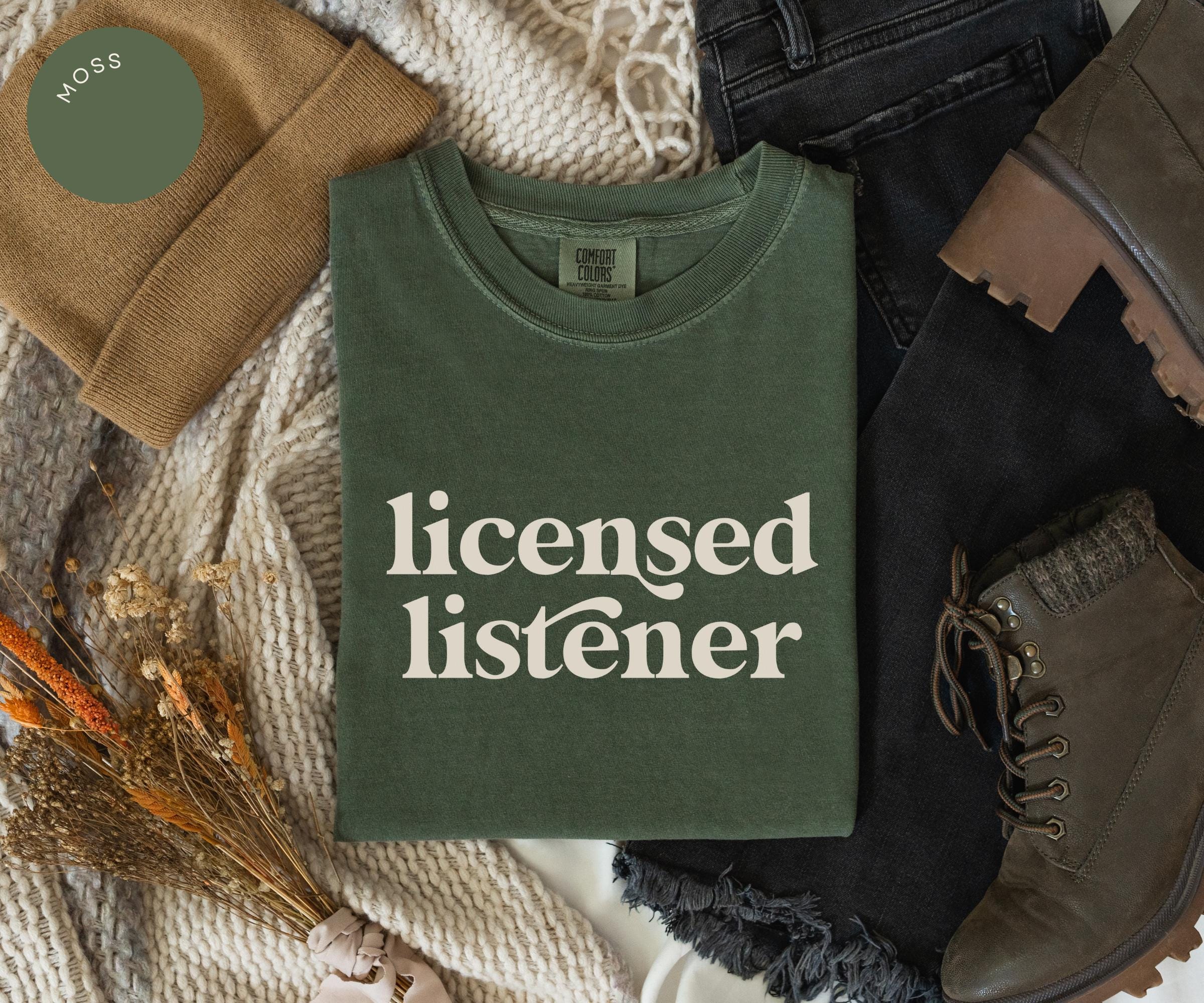 Licensed Listener T-shirt Graduation Gift for Therapists Gift for New ...