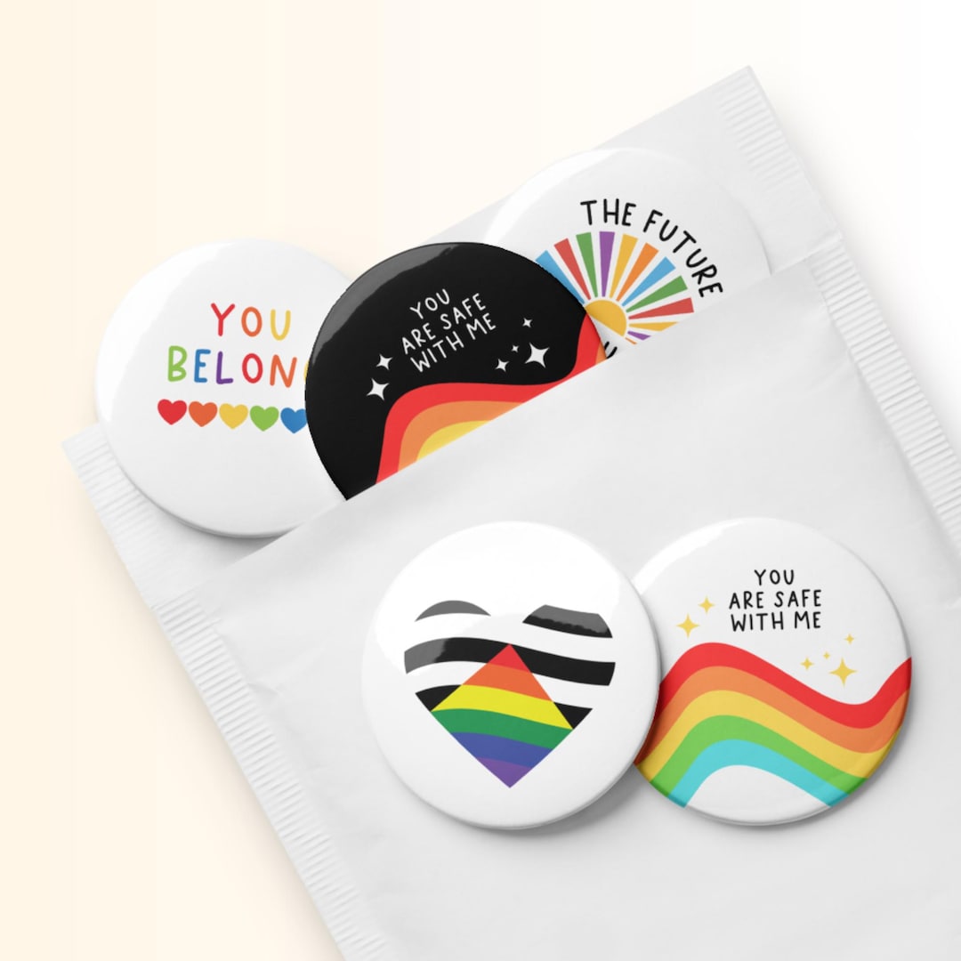 You Are Safe With Me Pins LGBT Ally Pin Set Pride Month Pins the Future ...
