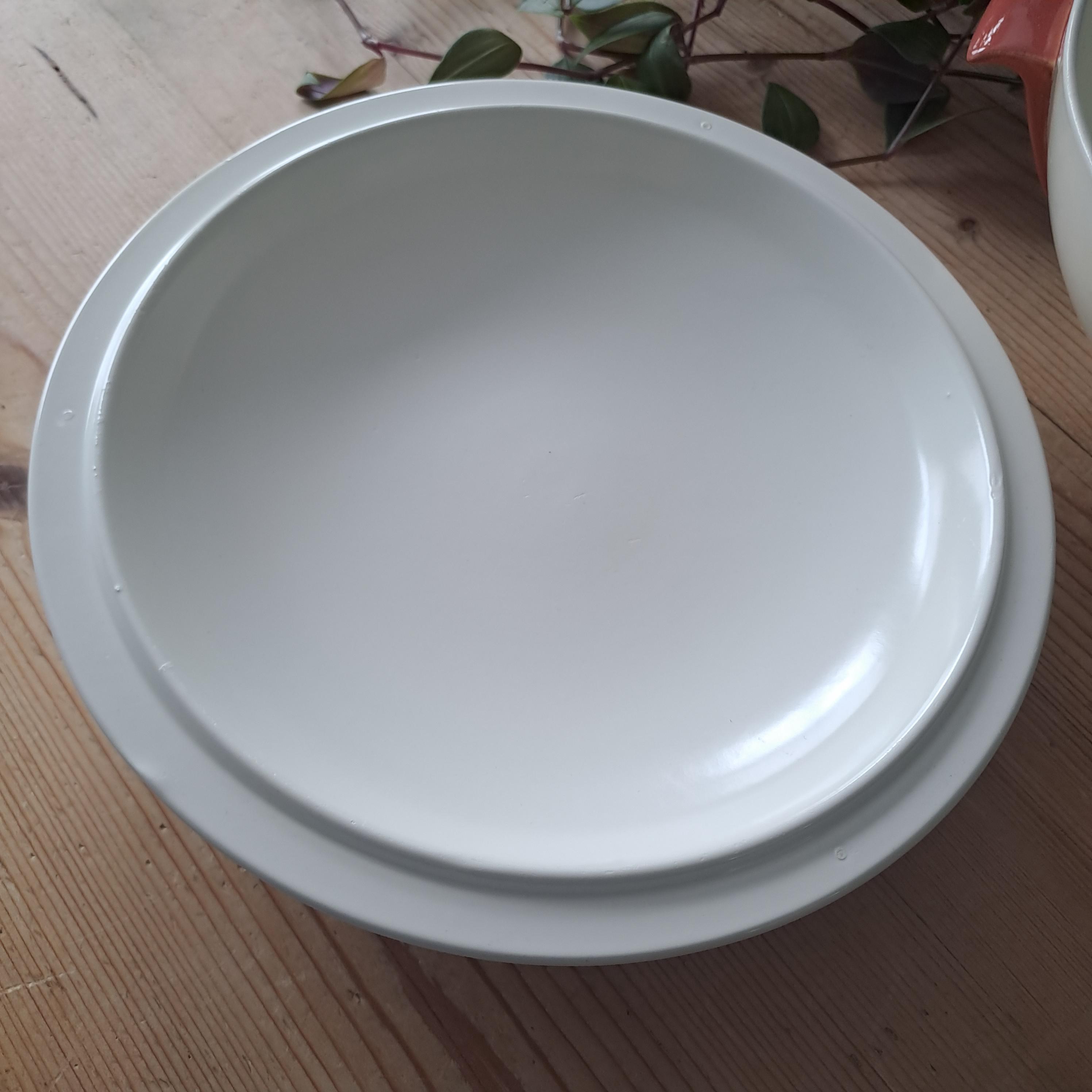 Vintage Retro Mid-century 1950s Poole Pottery Twintone Red Indian and ...