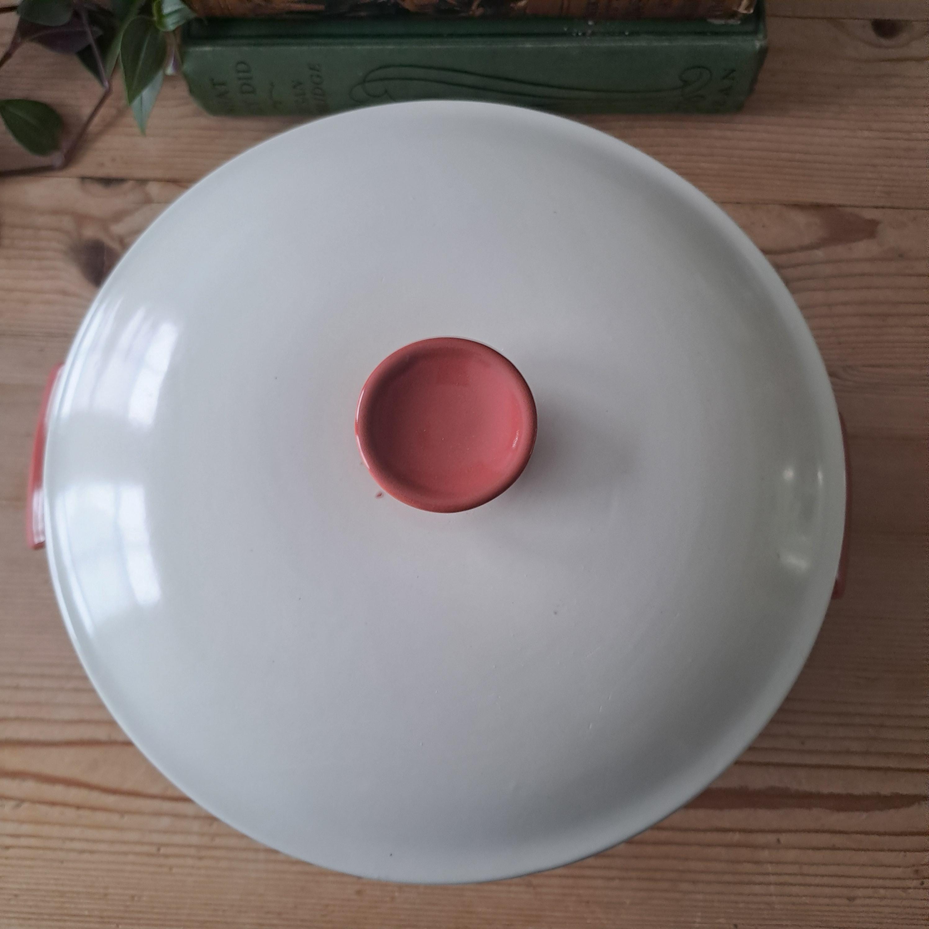Vintage Retro Mid-century 1950s Poole Pottery Twintone Red Indian and ...
