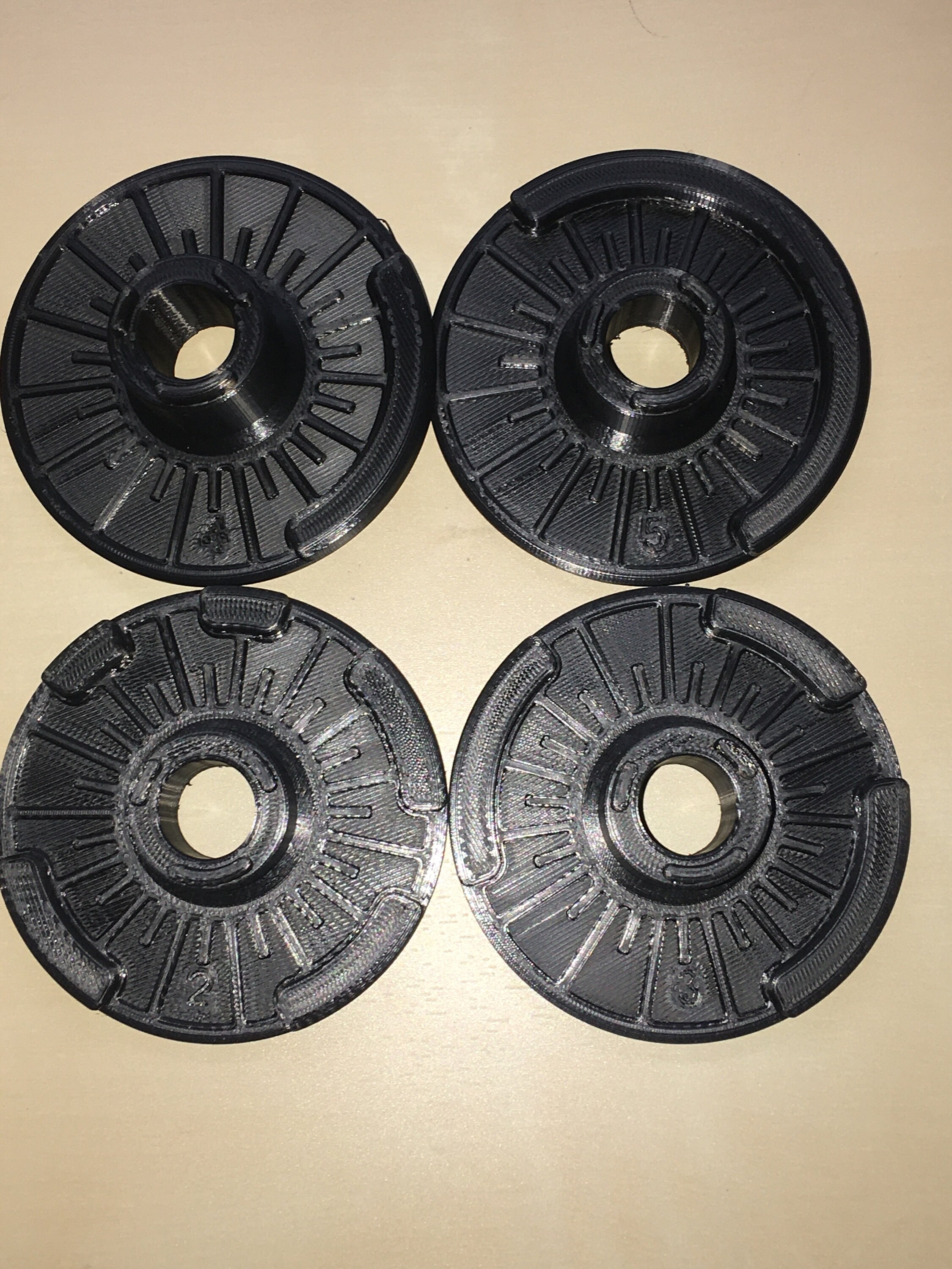 Bowflex Disc 552 Dumbbell Series 2, Replacement Discs 2,3,4,5. PLA+ 3D ...