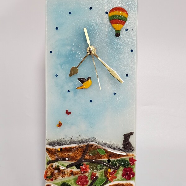 Glass Clock - Etsy