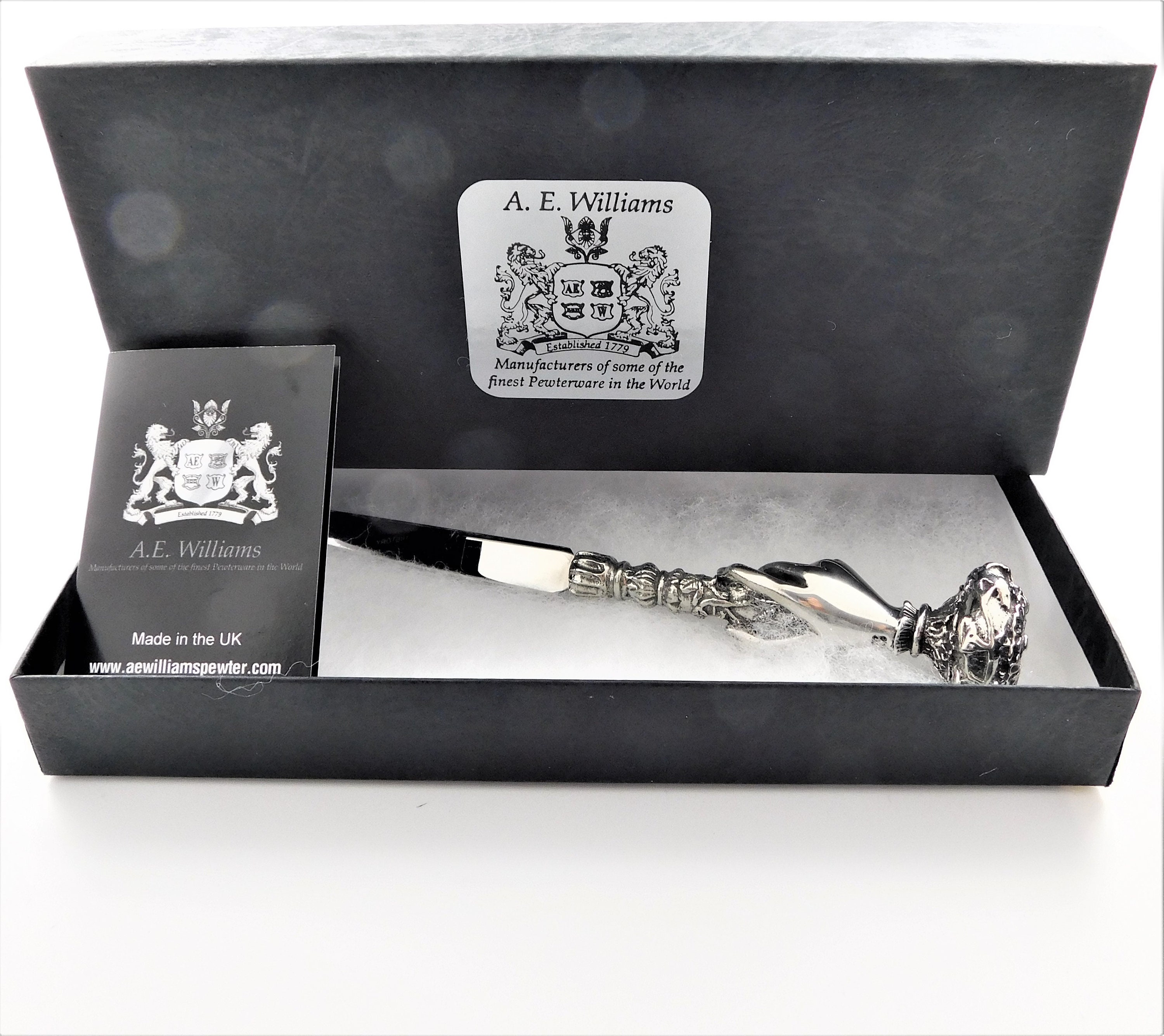 Gothic Hand Design English Pewter Letter Opener | Made in England | 291 ...