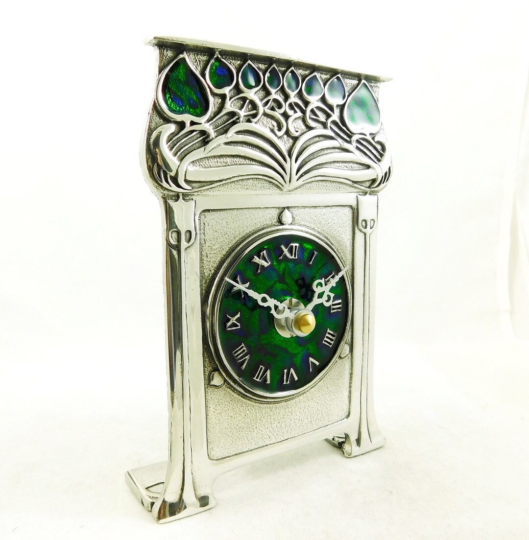 Archibald Knox Style Pewter Clock Art Nouveau Liberty Design Made in ...