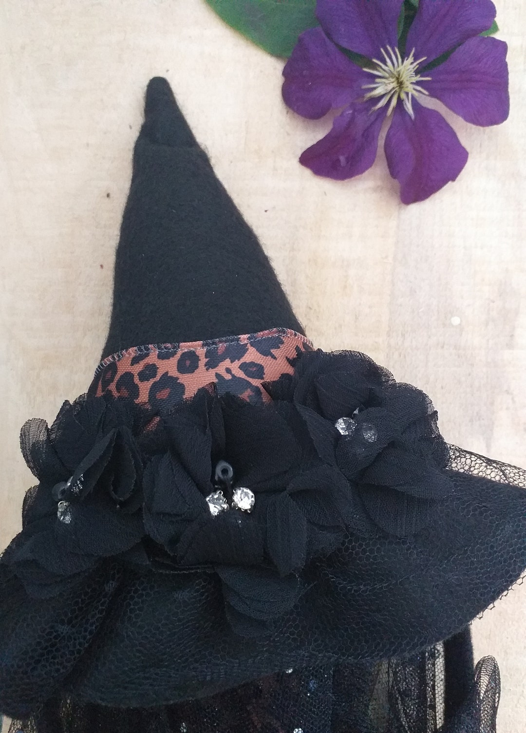Bespoke Witches Hat Fascinator Small Witch Hat Veil Animal - Etsy