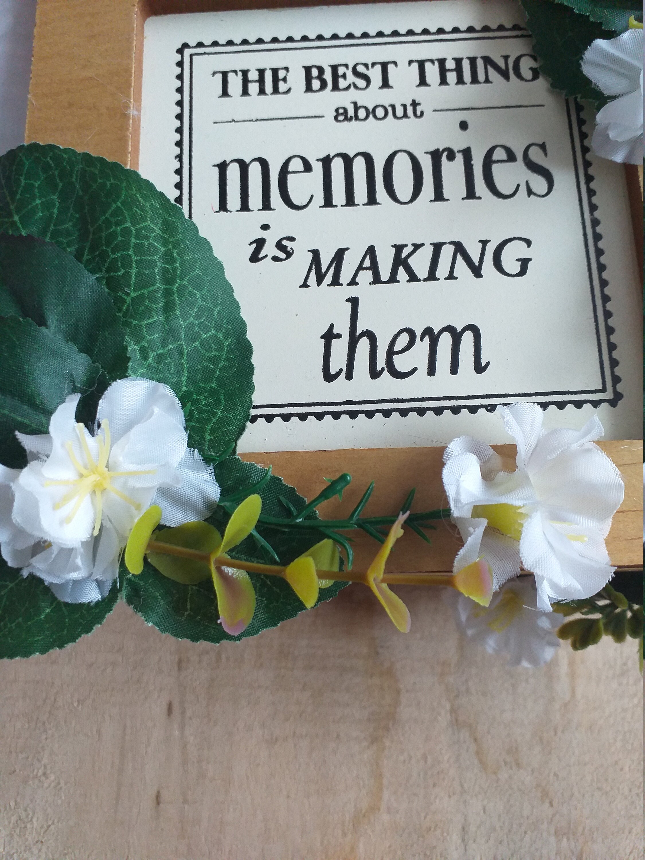 Small Memory Box for Notes and Small Mementos White Floral - Etsy UK