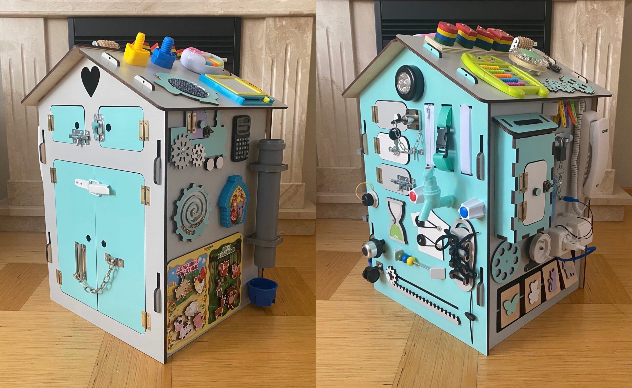 Custom busy house Custom busy board Activity board for | Etsy