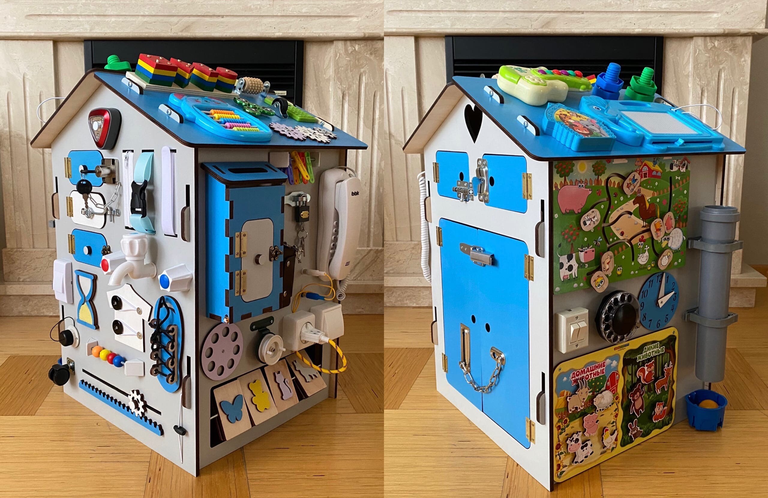 Custom busy house Custom busy board Activity board for | Etsy