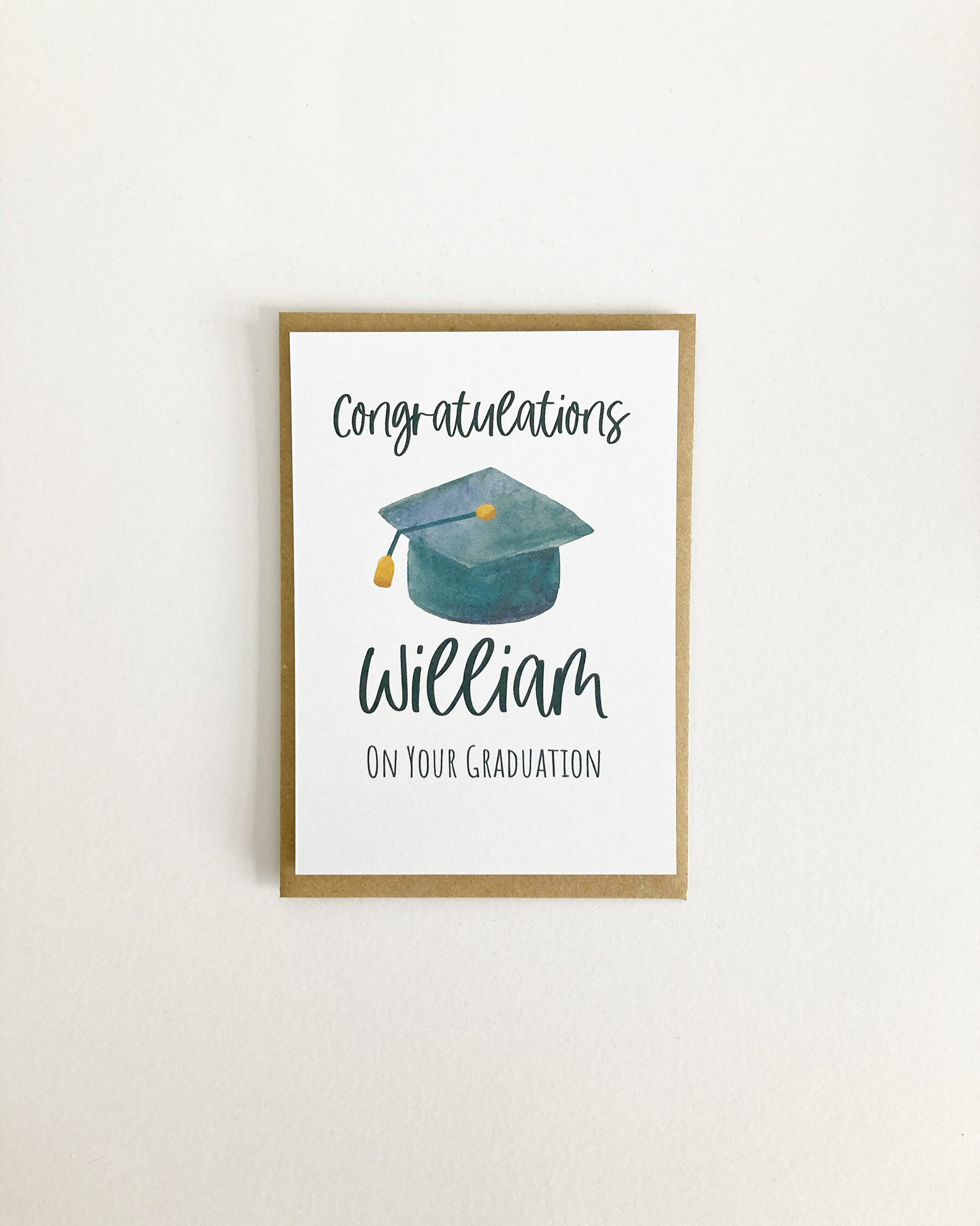 Congratulations on Your Graduation Card Personalised - Etsy