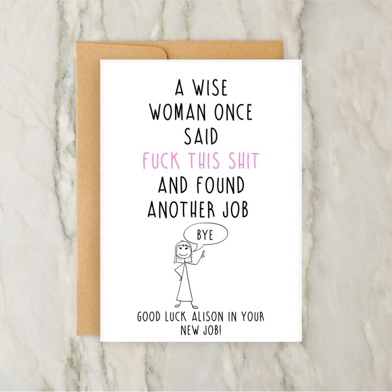 Leaving Card - Etsy