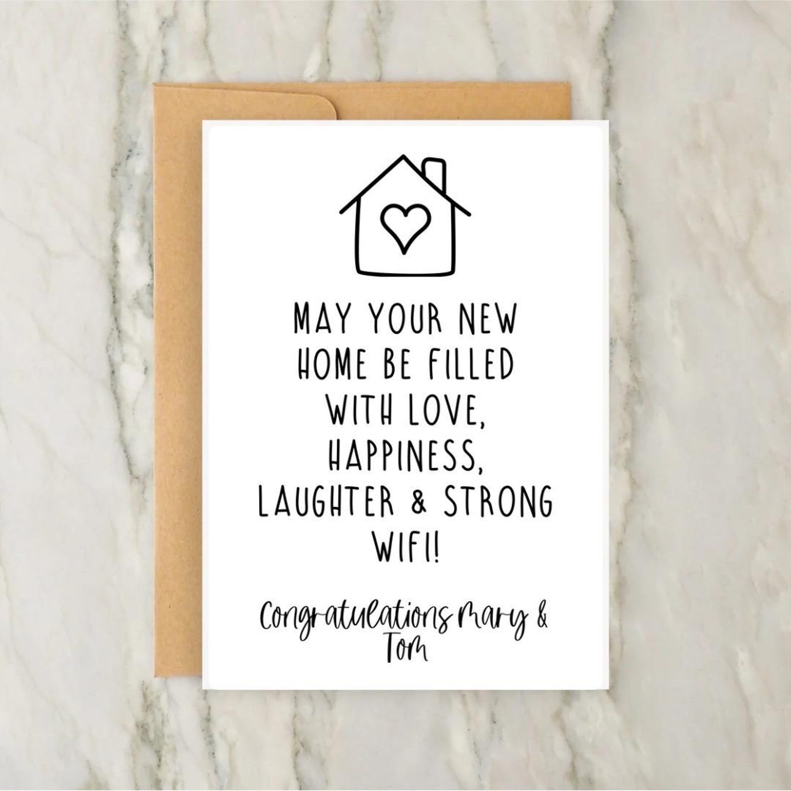 May Your New Home Be Filled With New Home Card | Personalised Greeting ...