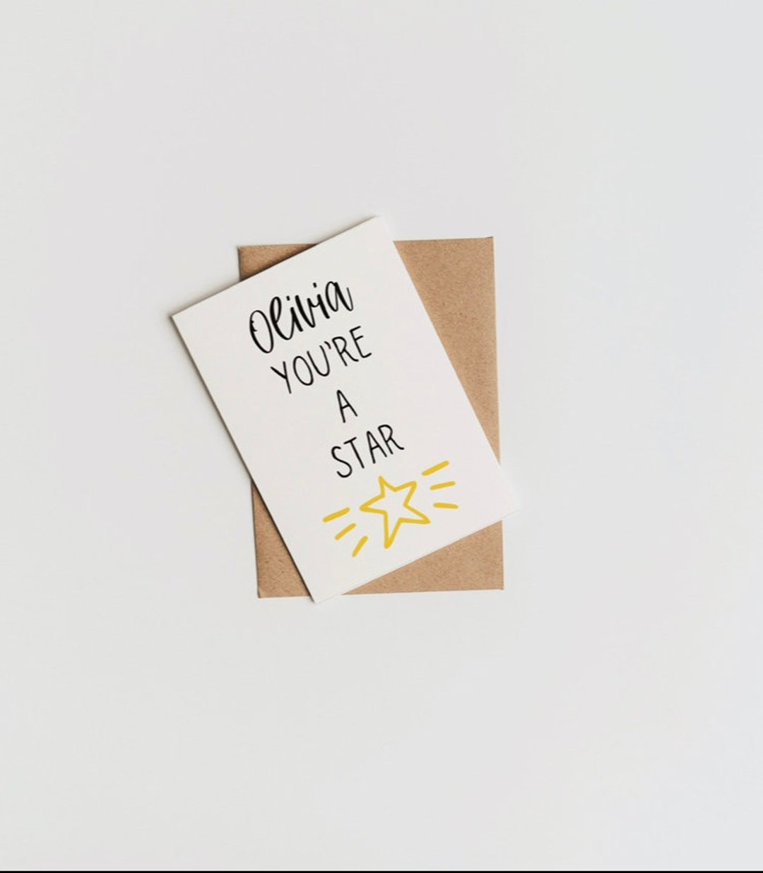 Youre A Star Card Personalised Greeting Card Custom Card - Etsy