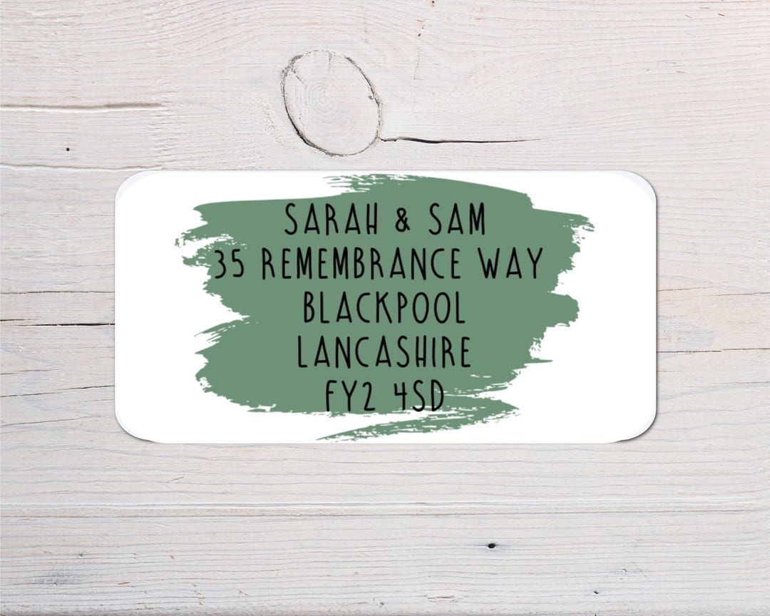 New Home Coloured Address Labels | Personalised New Address Stickers ...