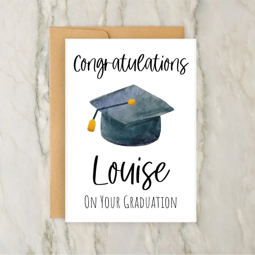 Congratulations on Your Graduation Card | Personalised Greeting Card ...