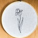 PDF Embroidery Pattern, One Line Design, Iris Plant Design, Iris ...