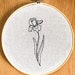 PDF Embroidery Pattern, One Line Design, Iris Plant Design, Iris ...